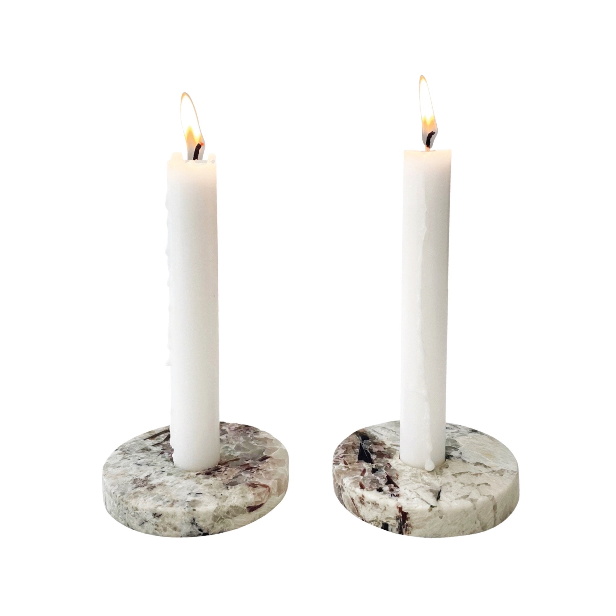 Upcycled Stone Prop Disc + Candle – RT1home